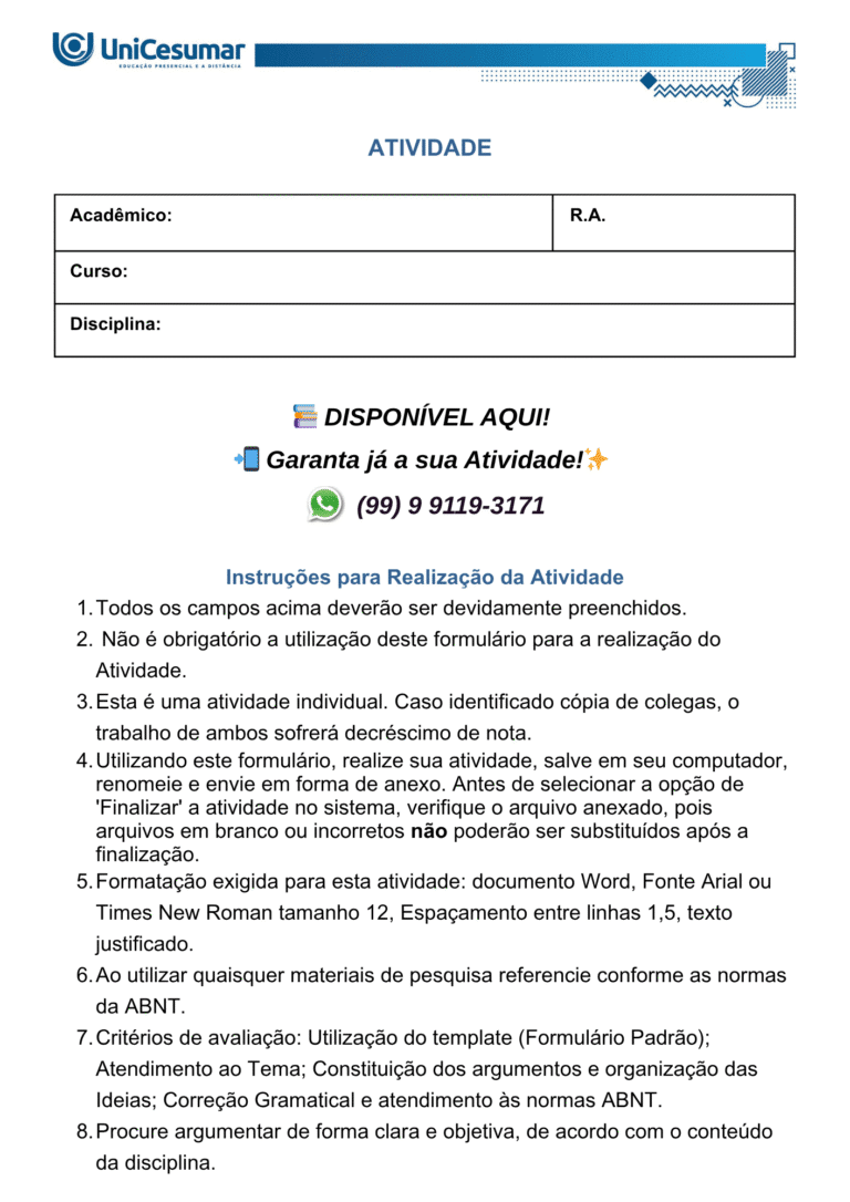 ATIVIDADE 1 - GCOM - PESQUISA DE MARKETING - 53_2025 - Excellence ...